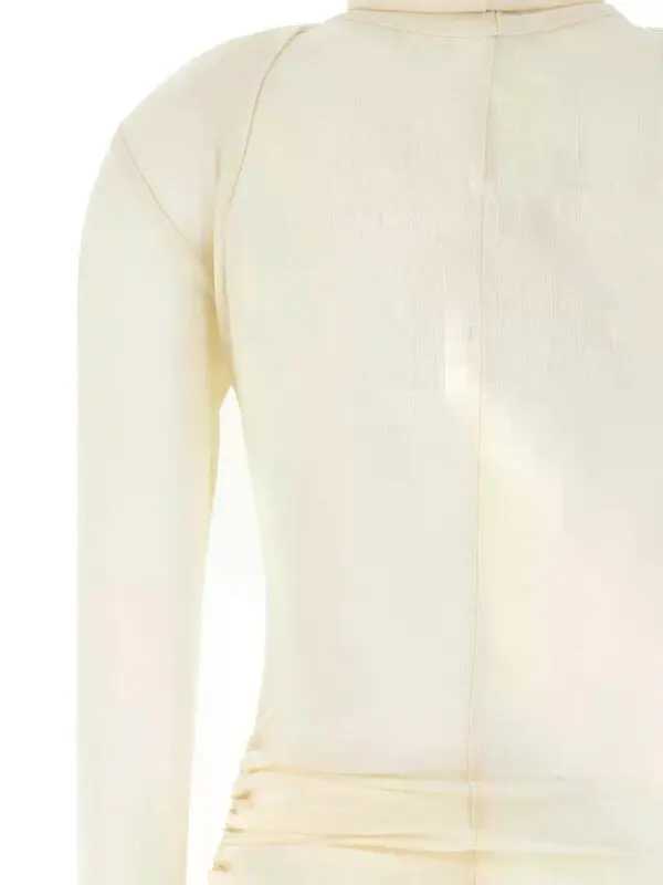 ENTIRE STUDIOS Draped Ruched-detail Mini Dress
