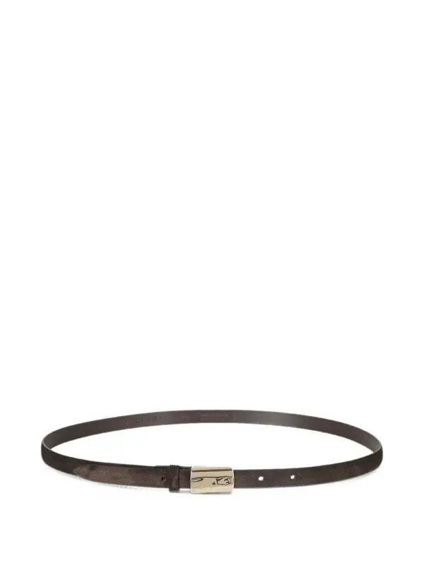 Orciani Peach Suede Belt - Brown