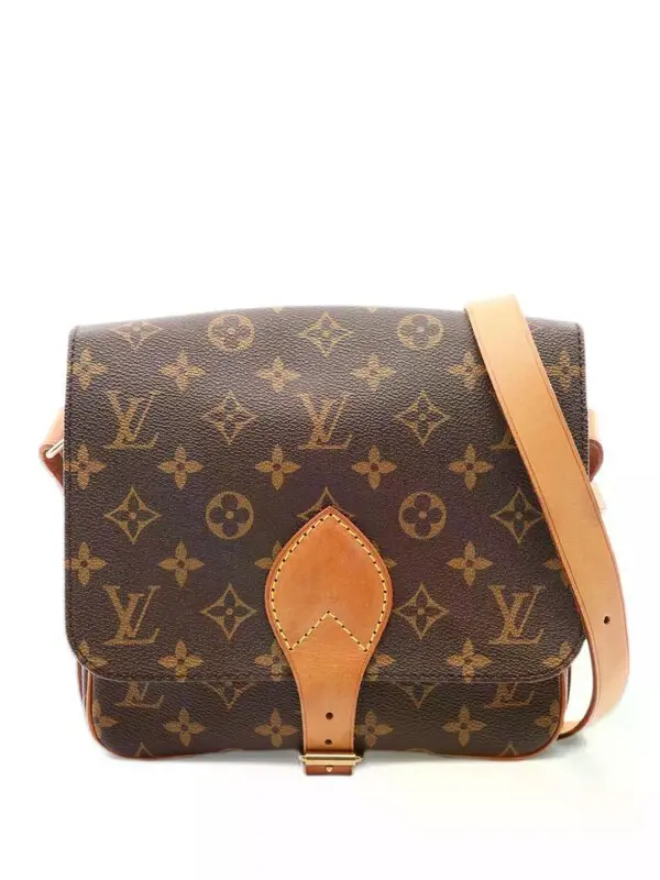 LOUIS VUITTON 1994 Mm Cartesier Monogram Canvas Shoulder Bag - Brown