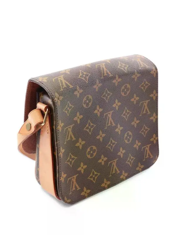 LOUIS VUITTON 1994 Mm Cartesier Monogram Canvas Shoulder Bag