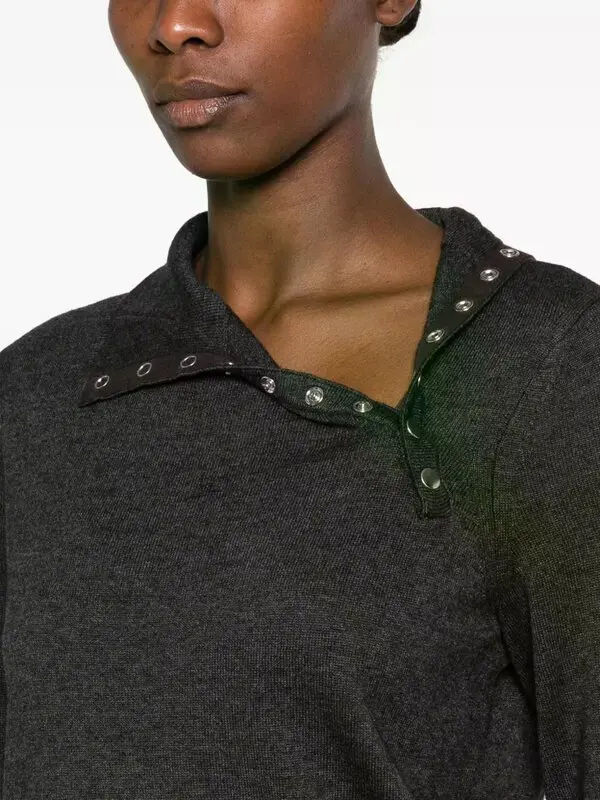 Isabel Marant Étoile Jovienne Button-fastening High-neck Sweater