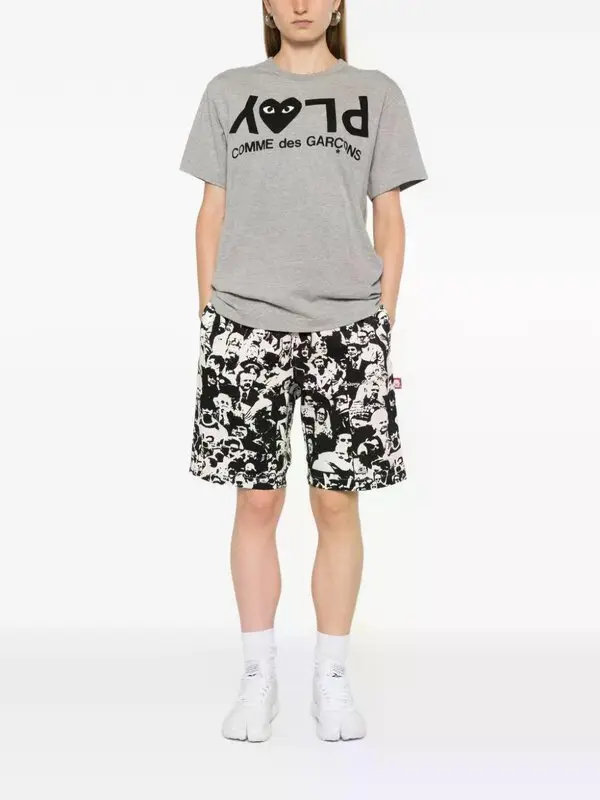 Play Comme Des Garcon Logo-print Cotton T-shirt