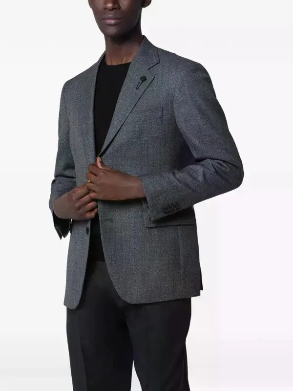 LARDINI Single-breasted Wool Blazer