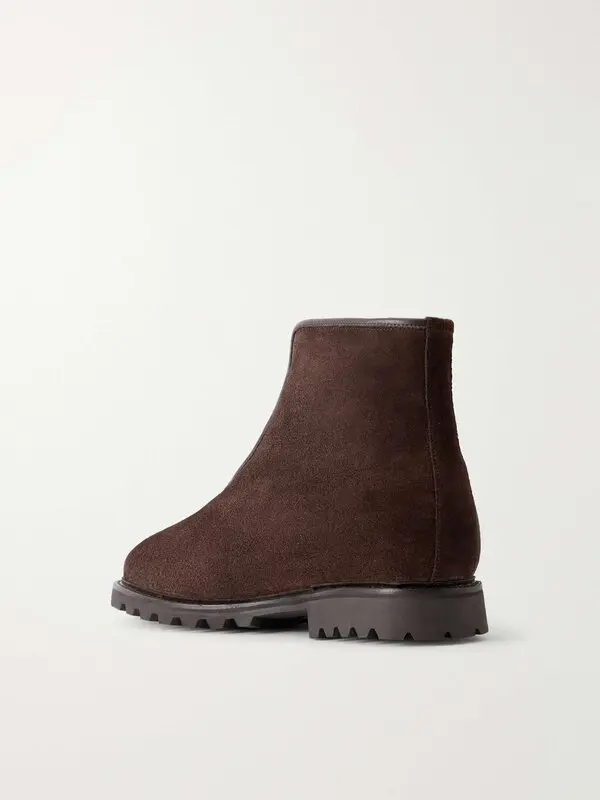 MORJAS Alpine Shearling-lined Suede Chelsea Boots