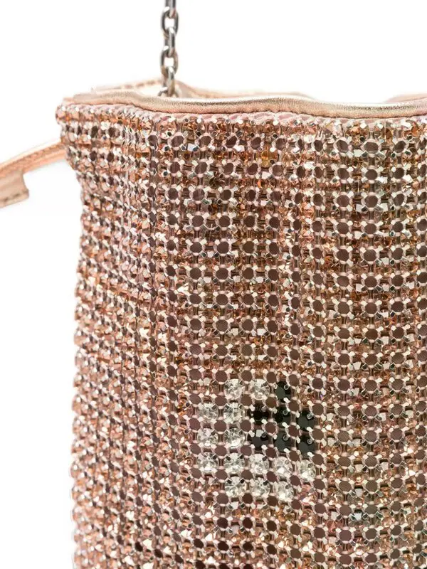 ANYA HINDMARCH Crystal-embellished Drawstring Shoulder Bag