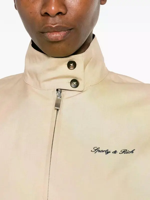 Sporty & Rich Gora Reversible Gingham-check Jacket