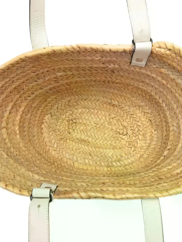 Loewe 2020 Medium Raffia Anagram Basket Tote Bag