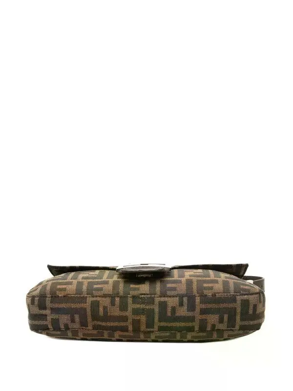 Fendi 20th Century Zucca Canvas Baguette Shoulder Bag