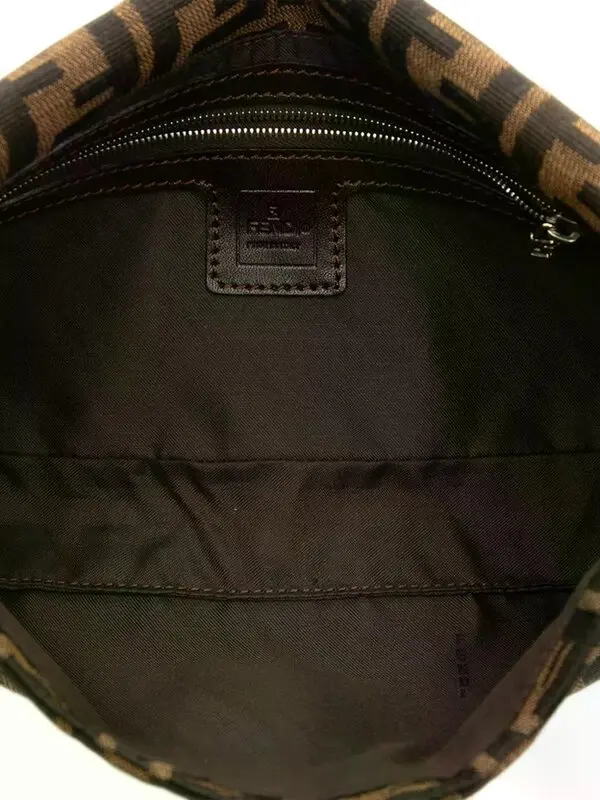 Fendi 20th Century Zucca Canvas Baguette Shoulder Bag