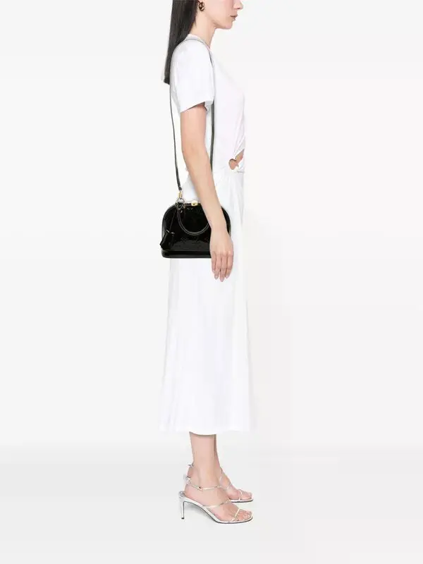 LOUIS VUITTON 2016 Monogram Vernis Alma Bb Satchel - Black