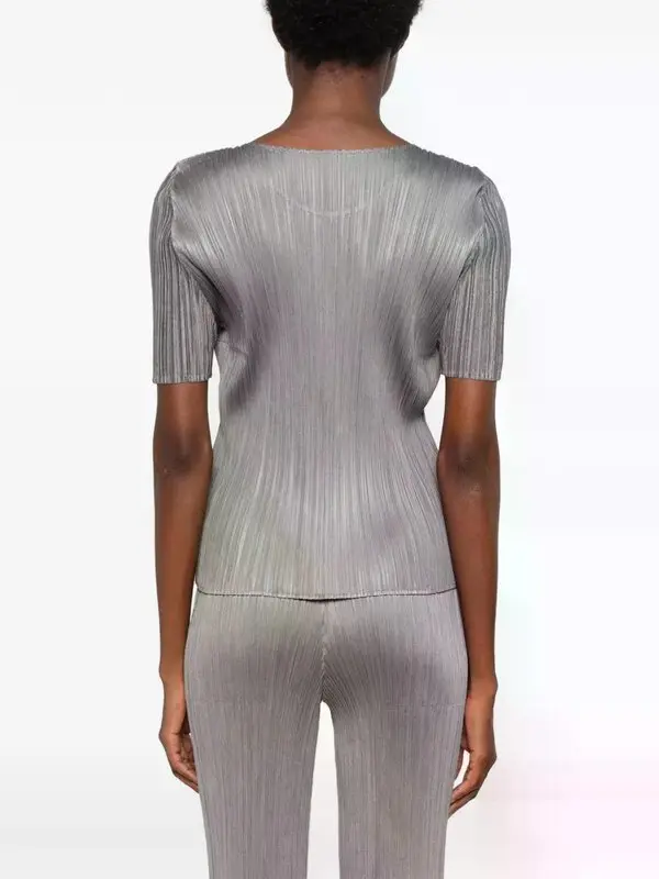 Issey Miyake Pleated Short-sleeve T-shirt
