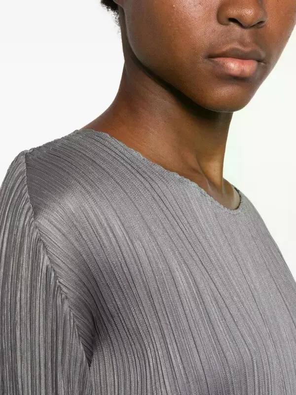 Issey Miyake Pleated Short-sleeve T-shirt