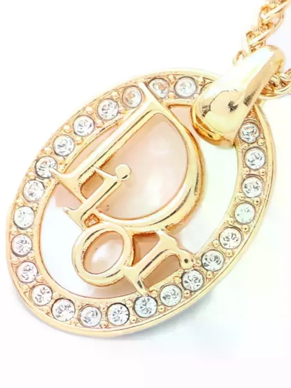 Dior Oblique Rhinestone Necklace