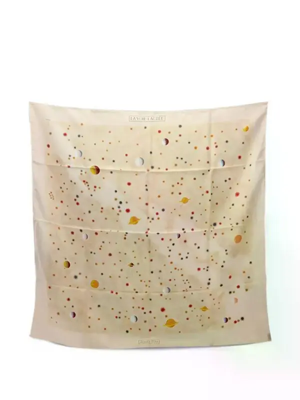 Hermès 2010s La Voie Lactee Scarf - Neutrals