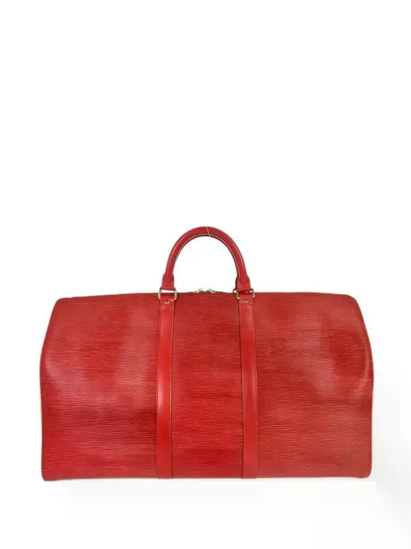 LOUIS VUITTON 50 Keepall Epi-leather Holdall Bag - Red