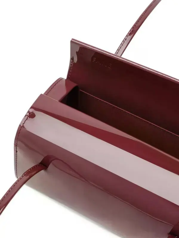 FANE Bra Patent-finish Shoulder Bag