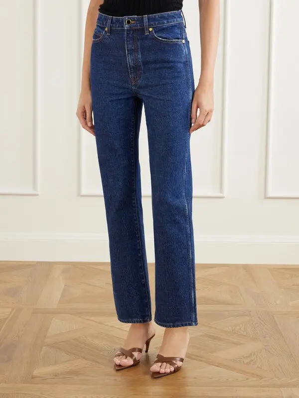 Khaite Abigail High-rise Straight-leg Jeans