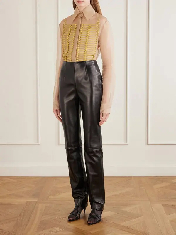 Khaite Ivy Silk-organza Blouse