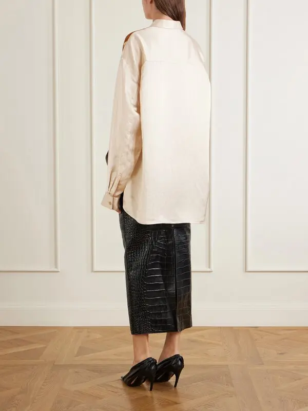 Khaite Goya Printed Satin Shirt