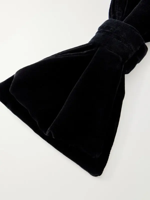 Khaite Enid Cotton-velvet Bow Brooch