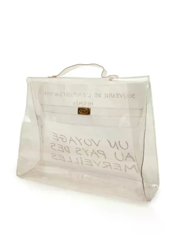 Hermès 1990-2020 Vinyl Souvenir De L Exposition Kelly Handbag