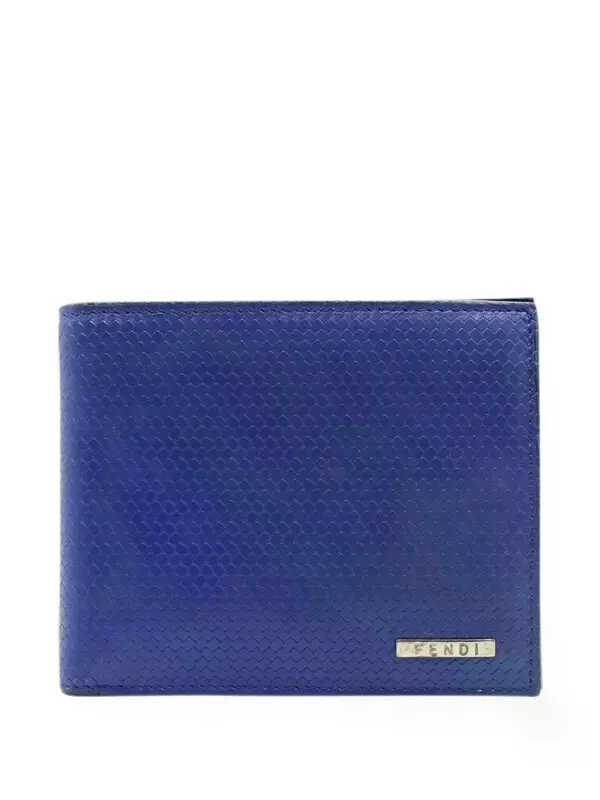 Fendi Textured Logo-plaque Wallet