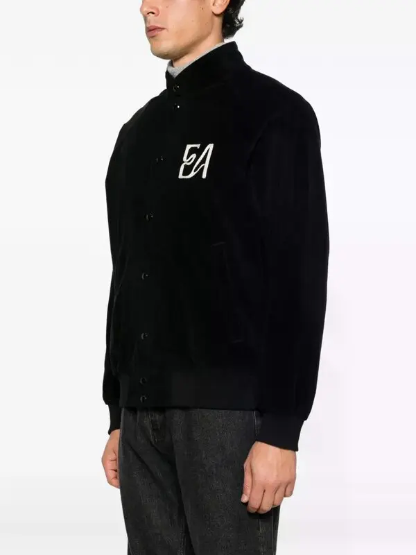 Emporio Armani Corduroy Logo-patch Jacket