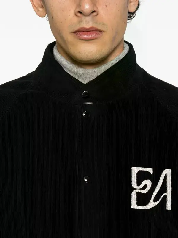 Emporio Armani Corduroy Logo-patch Jacket