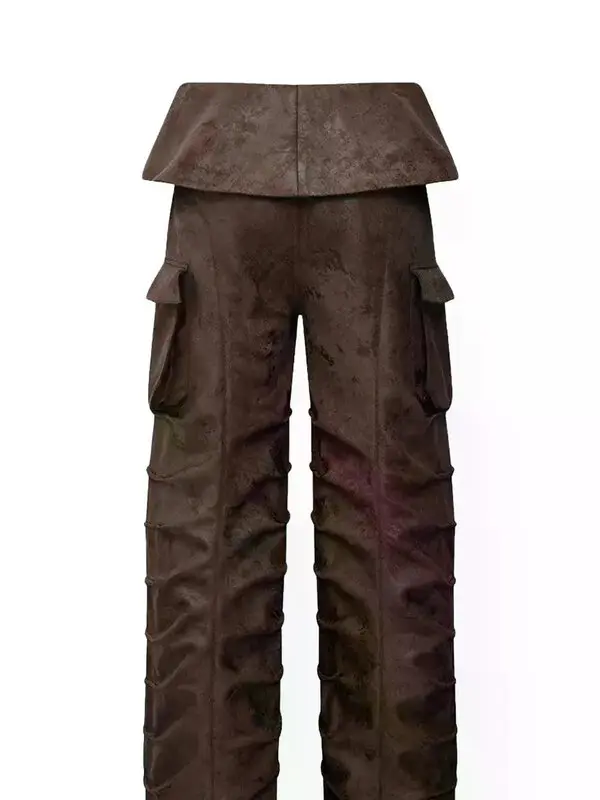 BIRTH OF ROYAL CHILD Diamond Armor Straight-leg Trousers - Brown