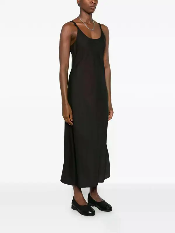 Our Legacy Glide Button-detailed Scoop-neck Midi Dress