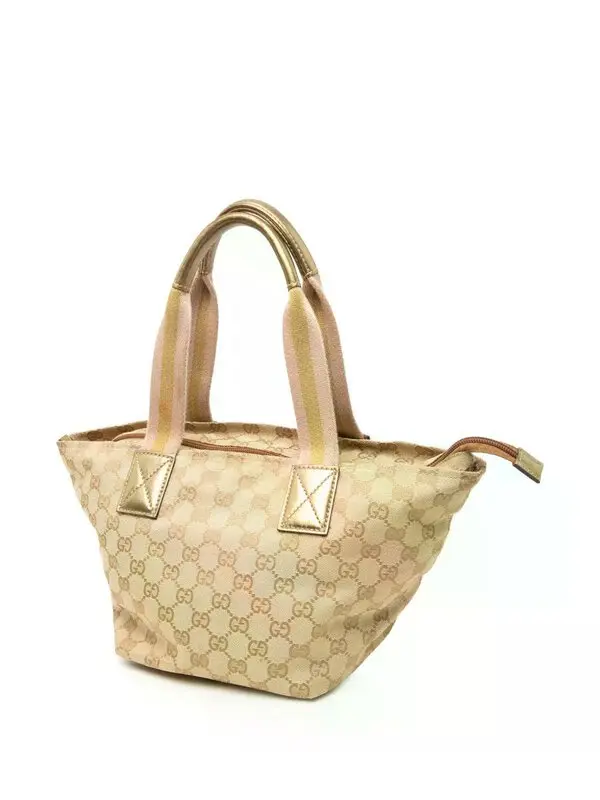 Gucci 2000-2015 Gg Canvas Web Tote Bag