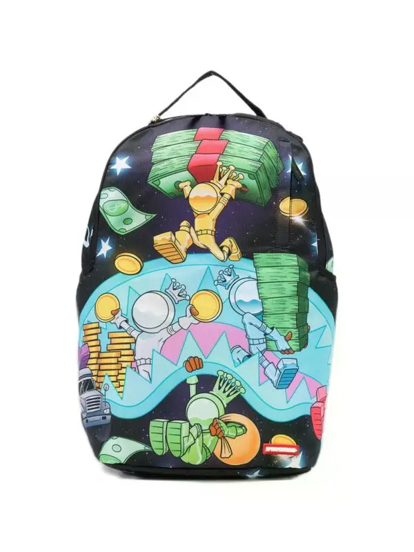 SPRAYGROUND Astro Crew Graphic-print Backpack - Black