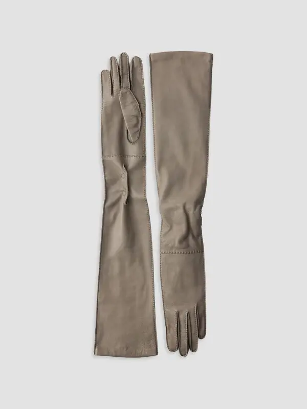 Prada Leather Long Gloves