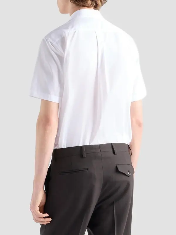Prada Short-sleeve Cotton Shirt
