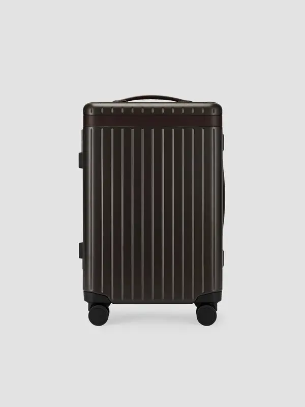 CARL FRIEDRIK Hybrid The Carry-on Spinner Suitcase - Chocolate