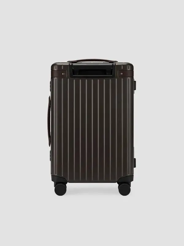 CARL FRIEDRIK Hybrid The Carry-on Spinner Suitcase - Chocolate
