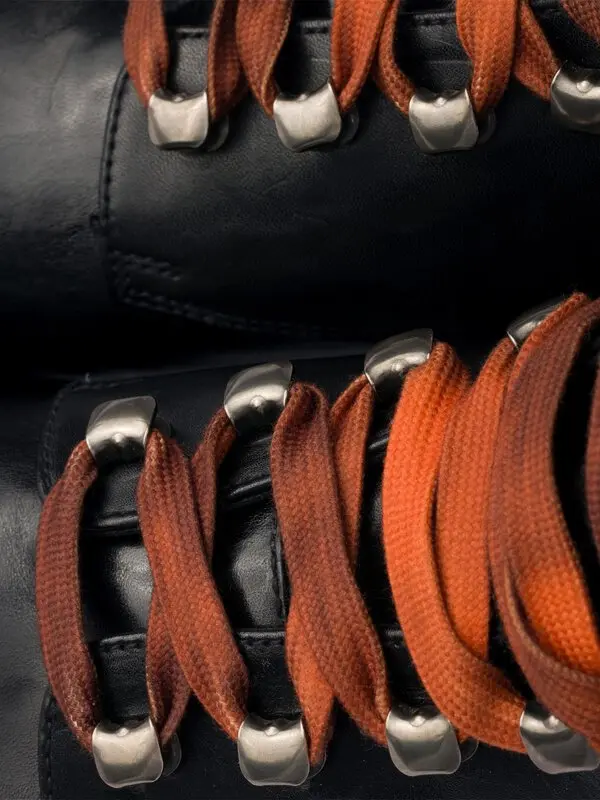 Prada Leather Laced Booties