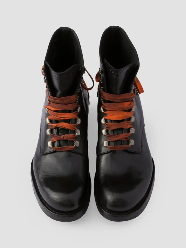 Prada Leather Laced Booties