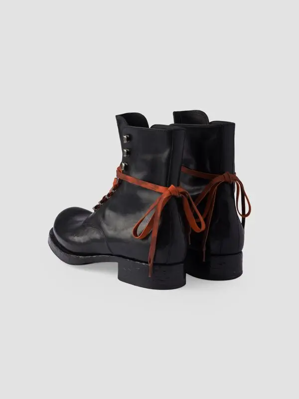 Prada Leather Laced Booties