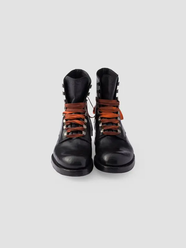 Prada Leather Laced Booties