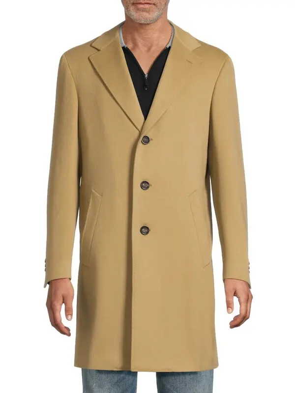 Canali Basic Wool-cashmere Topcoat