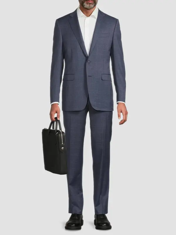 Canali Plaid Wool Modern-fit Suit