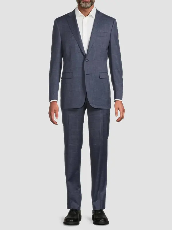 Canali Plaid Wool Modern-fit Suit
