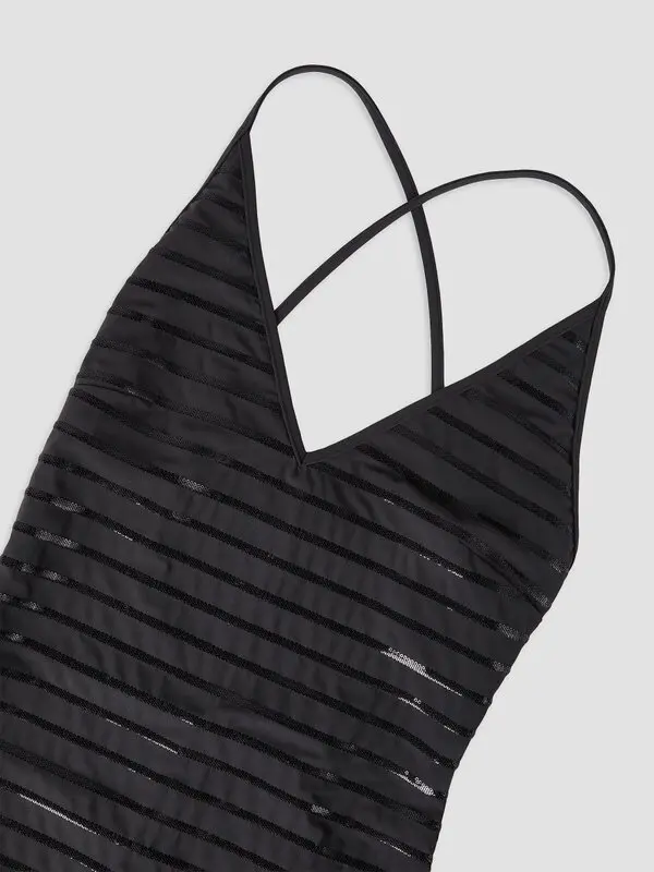 Brunello Cucinelli Techno Jersey Bathing Suit With Precious Collar