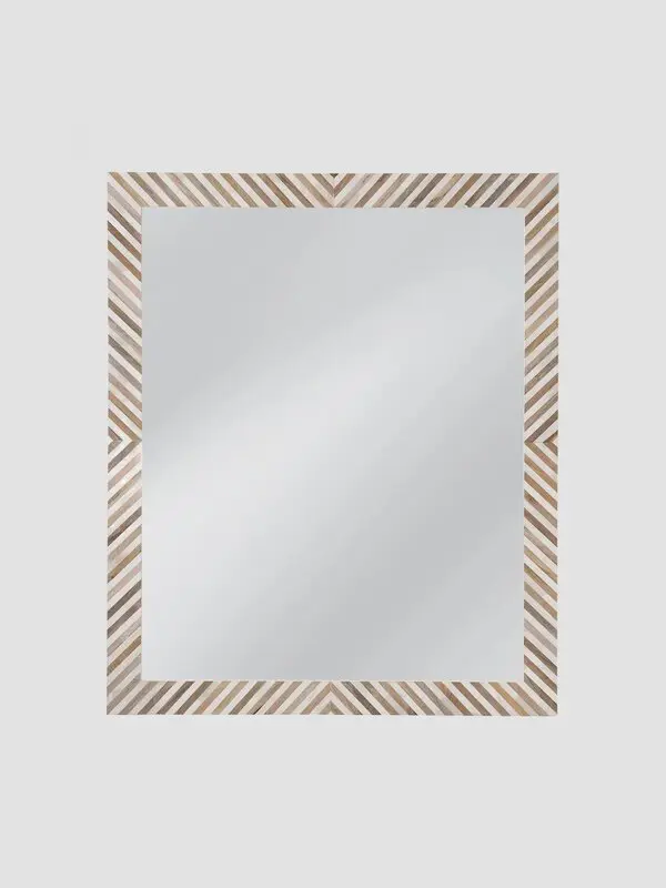 BASSETT MIRROR Karl Wood & Resin Wall Mirror