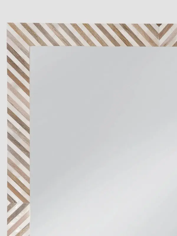 BASSETT MIRROR Karl Wood & Resin Wall Mirror