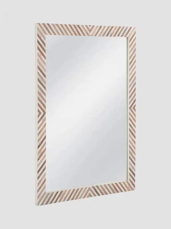 BASSETT MIRROR Karl Wood & Resin Wall Mirror