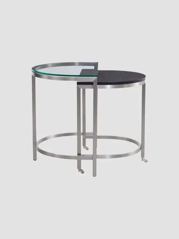 BASSETT MIRROR Huxley Nesting Double-frame End Table
