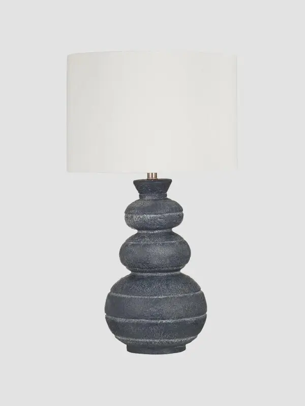 BASSETT MIRROR Carmel Triple Gourd Table Lamp - Blue