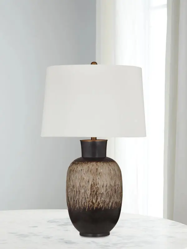 BASSETT MIRROR Mojave Drum-shade Table Lamp